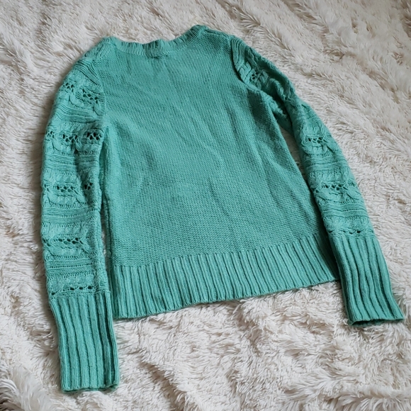 bebe | Sweaters | Bebe Long Sleeve Eyelet Sweater | Poshmark